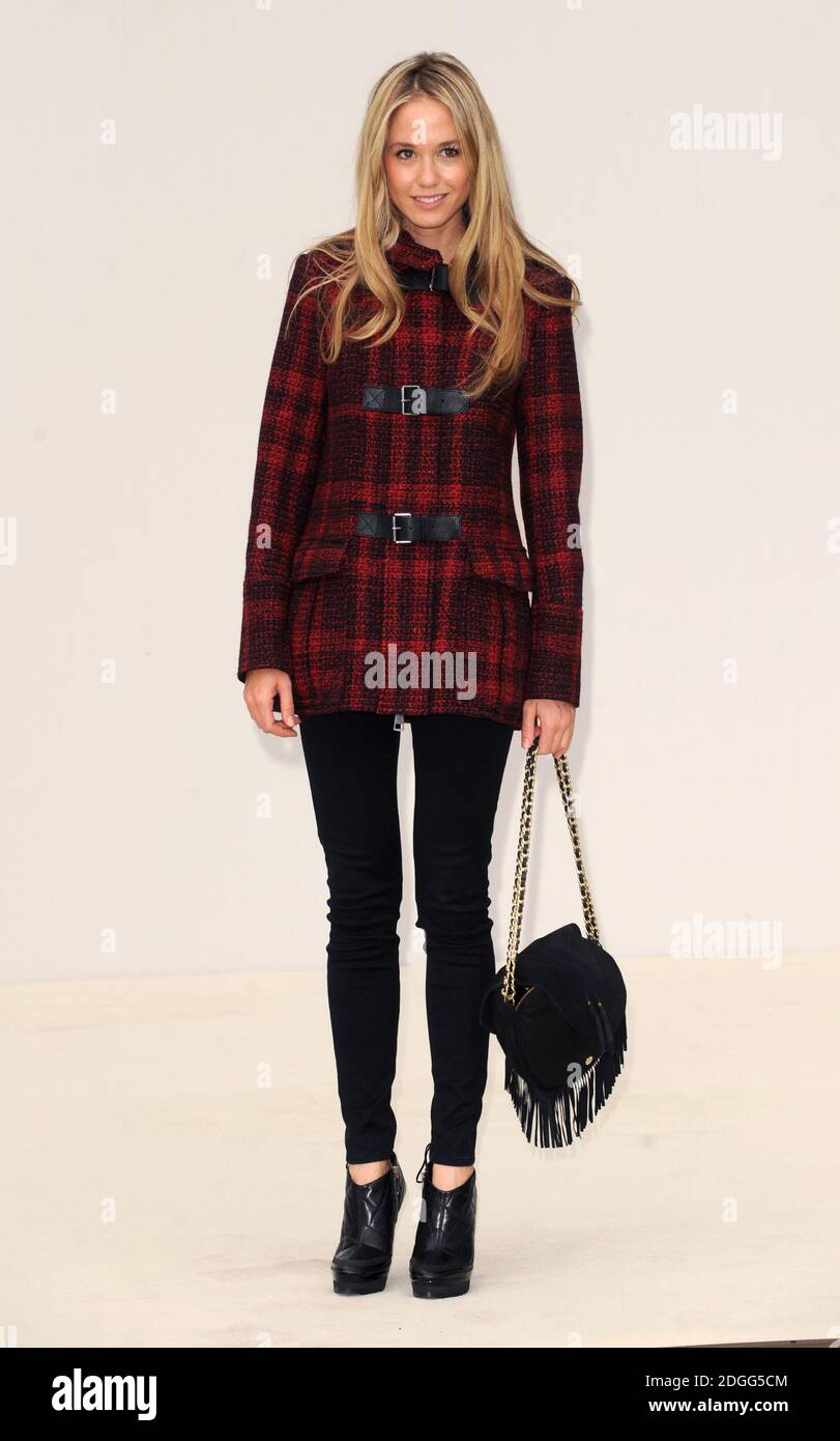 Florence Brudenell Bruce arriving for the Burberry Catwalk show, during ...