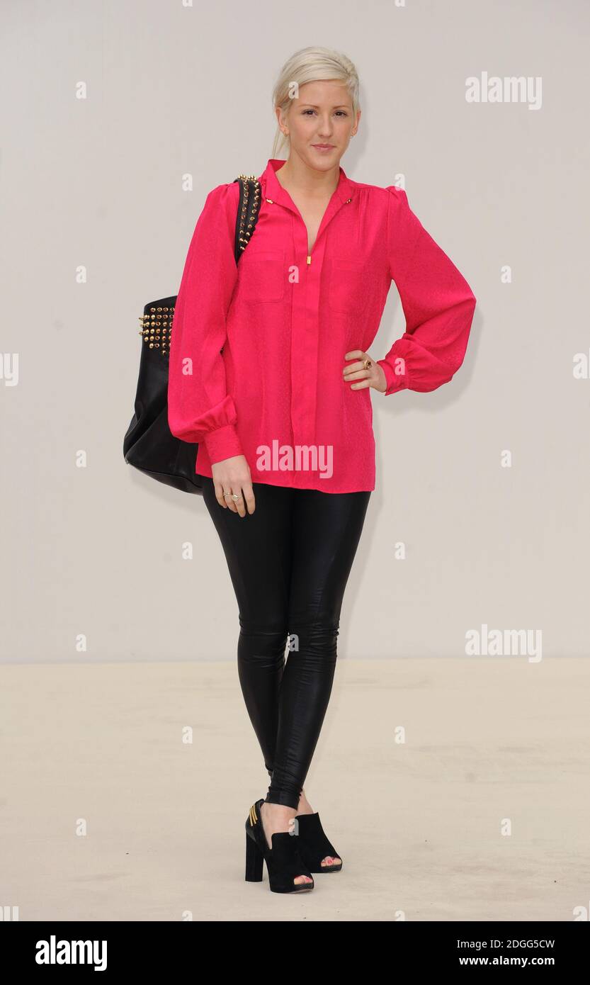 Ellie Goulding arriving for the Burberry Catwalk show, during London ...