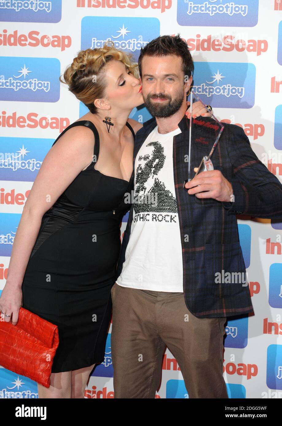 Bronagh Waugh and Emmett J Scanlan arriving at the Inside Soap Awards ...
