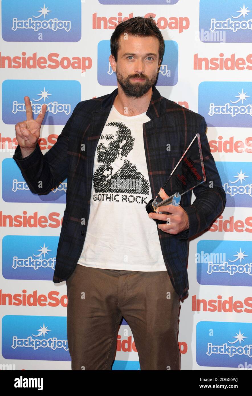Emmett J Scanlan arriving at the Inside Soap Awards 2011, Gilgamesh ...