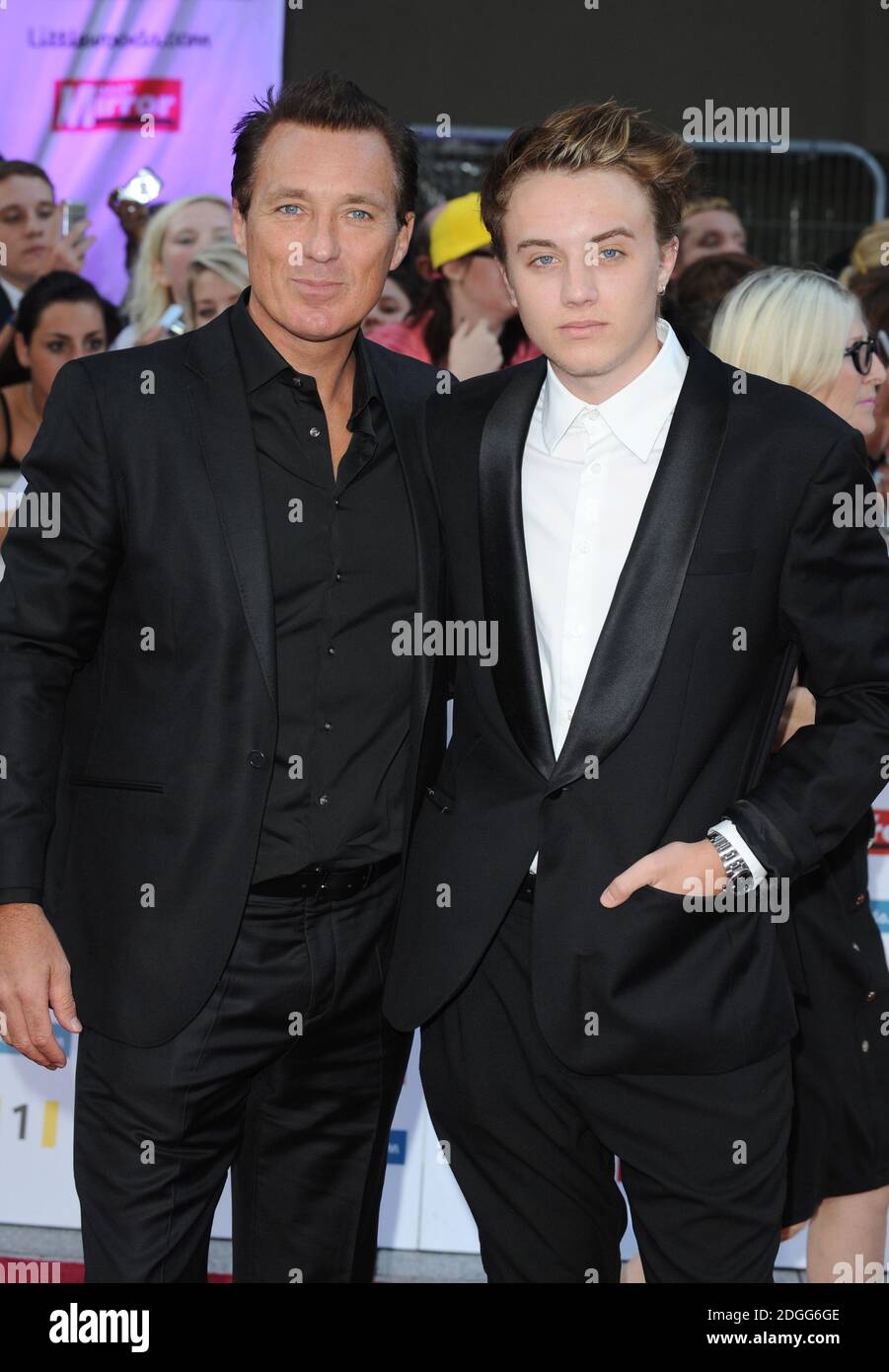 Martin Kemp and son arriving at The Pride of Britain Awards 2011 ...
