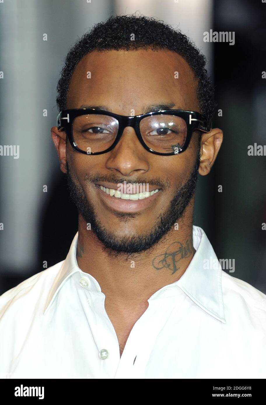 Angel arriving at the Demons Never Die Premiere, Odeon West End Cinema ...