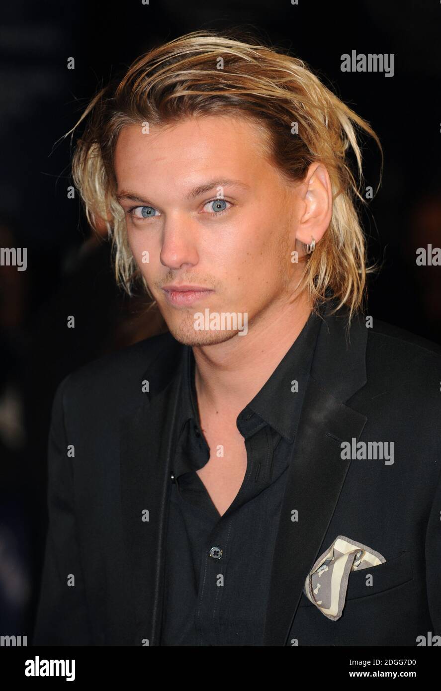 Jamie Campbell Bower arriving at the BFI London Film Festival Screening of Anonymous, Empire ...