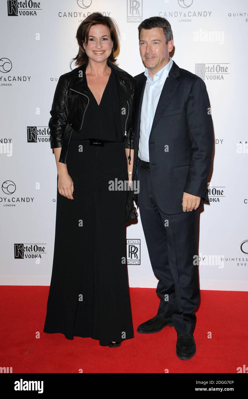 Emma Forbes and Graham Clempson arriving at the launch party for the ...