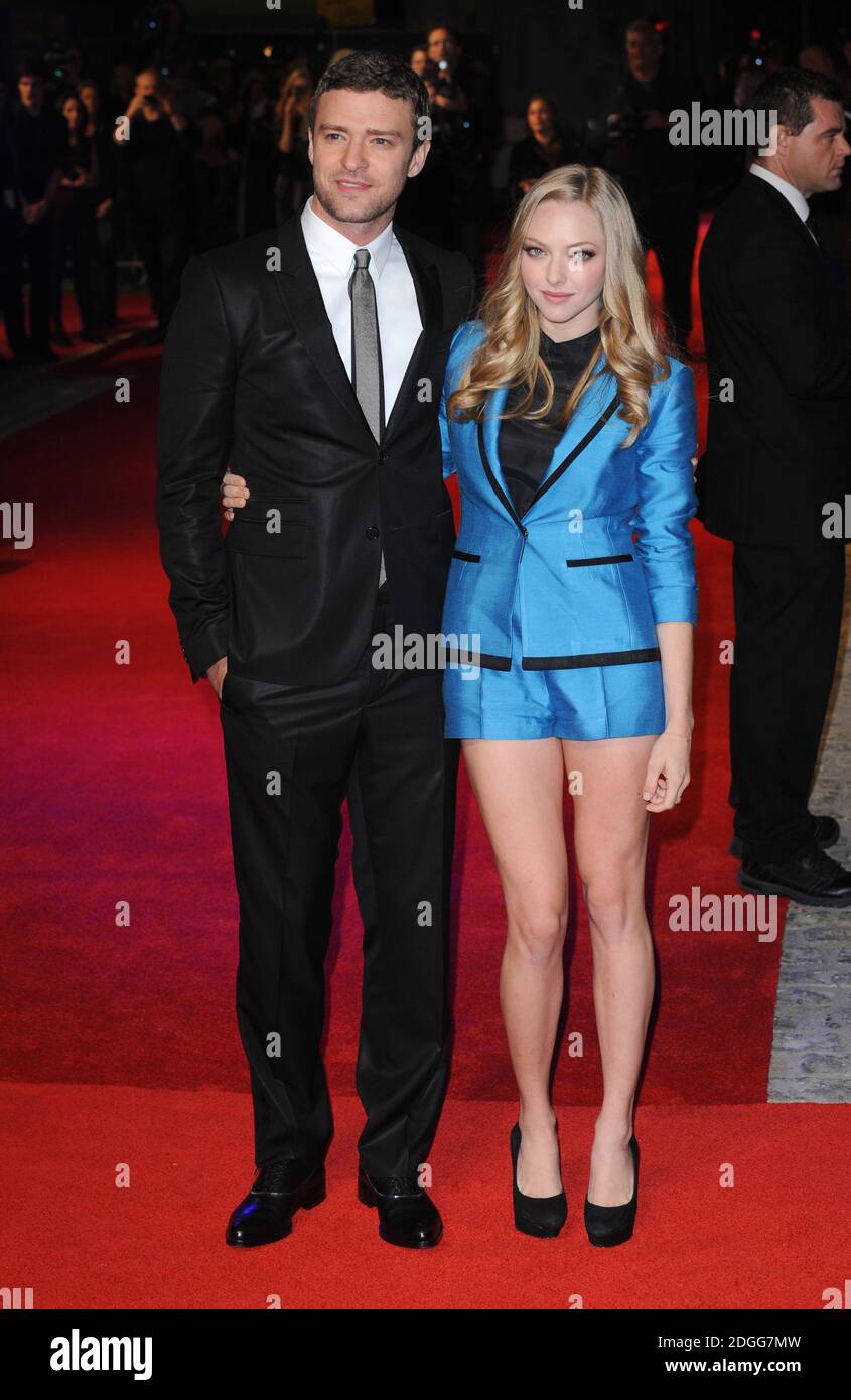 Justin Timberlake & Amanda Seyfried arriving at the UK Premiere of In ...