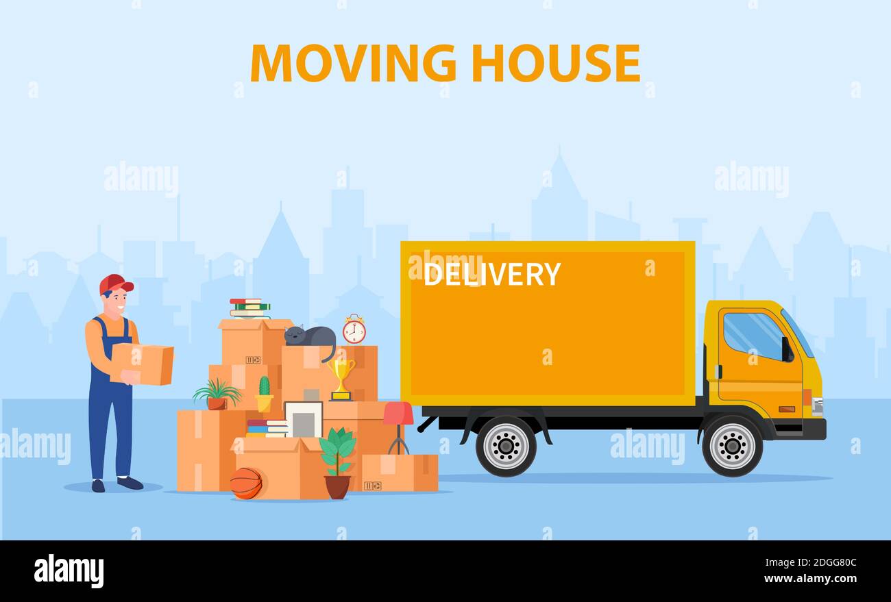 Concept Moving House Stock Vector Image & Art - Alamy