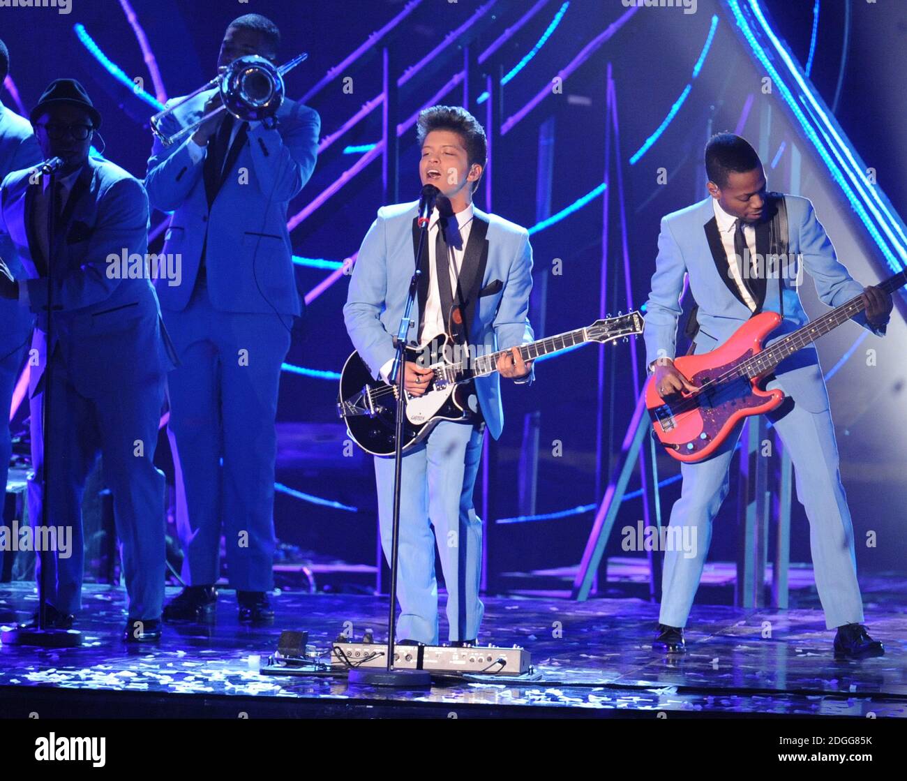 Bruno Mars at The MTV European Music Awards 2011, The Odyssey Arena ...