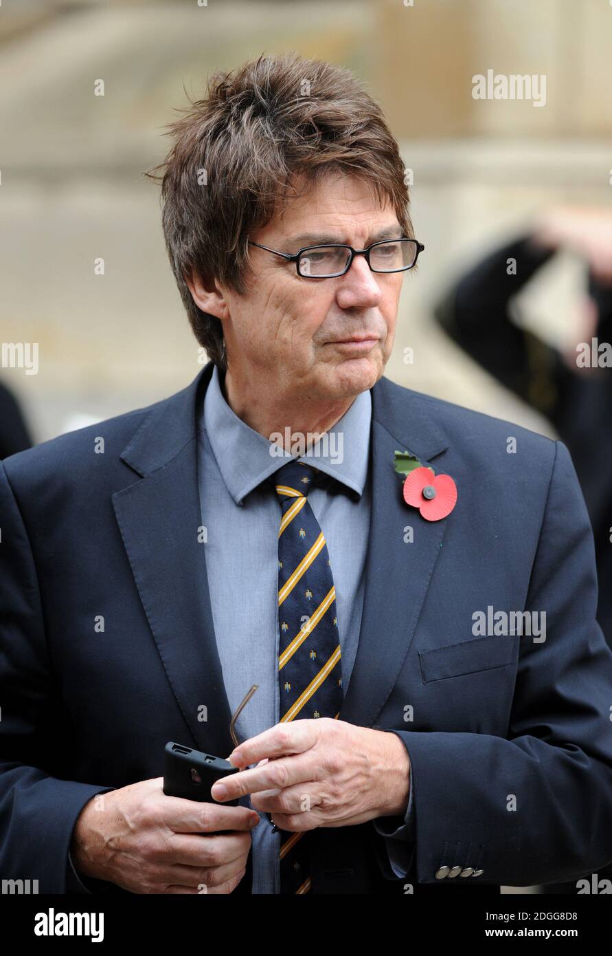 Mike Read at the Funeral of Sir Jimmy Savile at Leeds Cathedral Stock ...