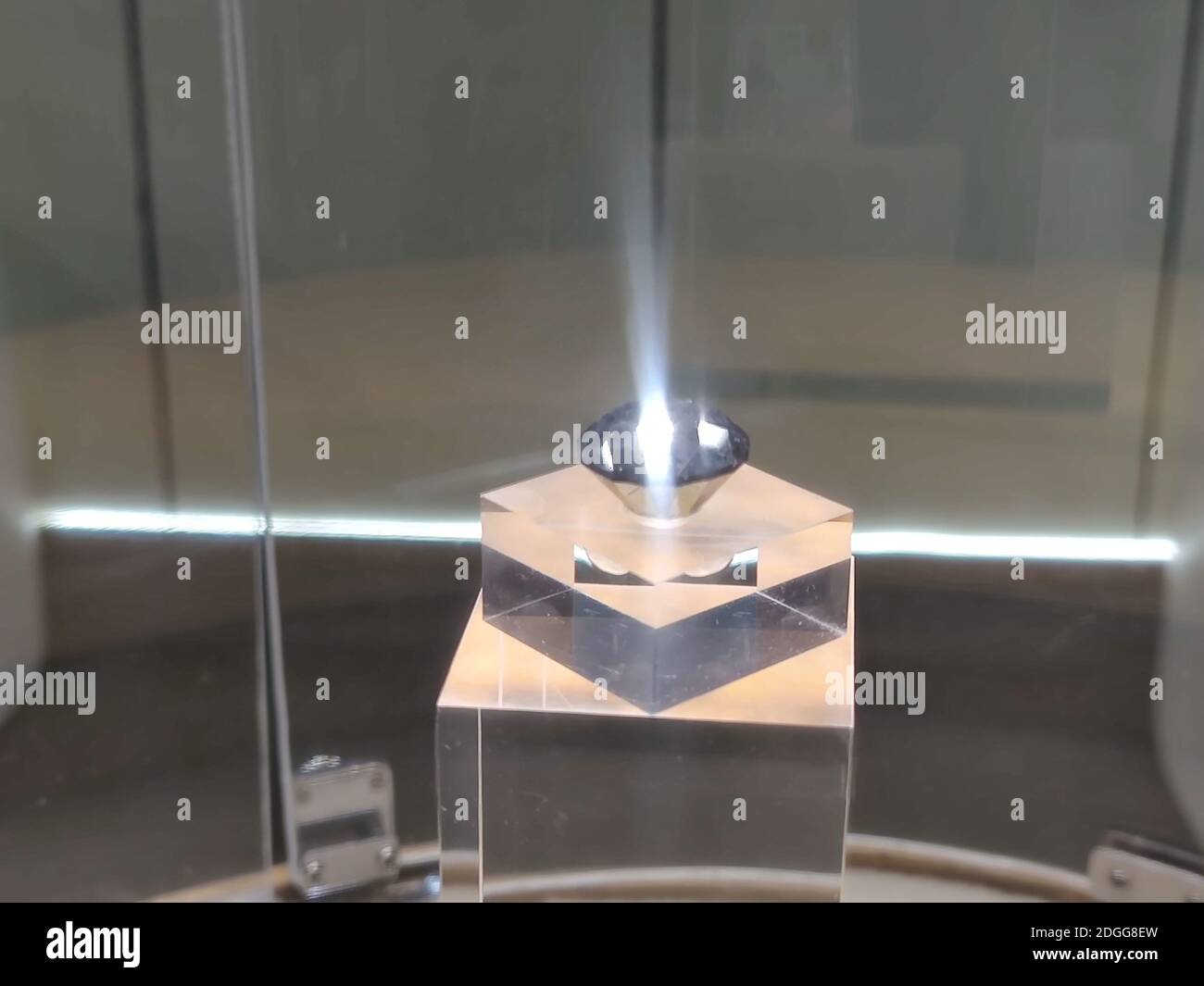 An 88-carat super black diamond, is on display at the 2020 China ...