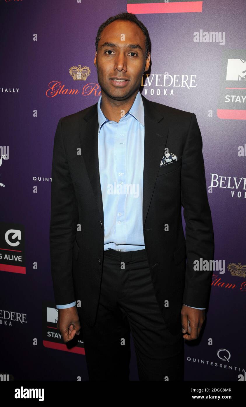 Roubi L'Roubi arriving at the MTV Staying Alive Foundation fundraiser ...