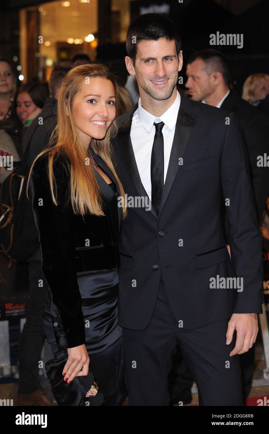 Novak Djokovic and girlfriend Jelena Ristic arriving at The Twilight ...