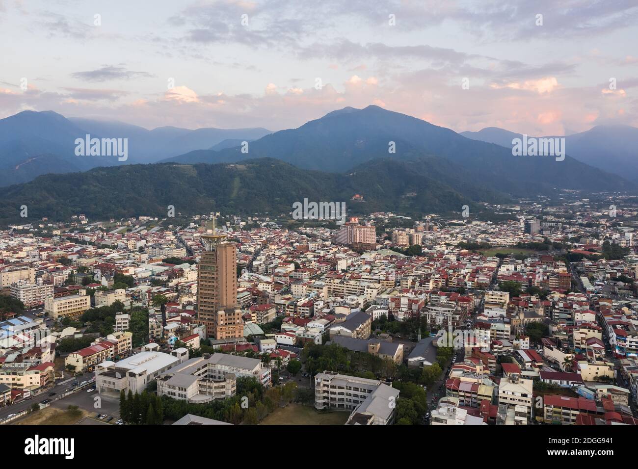 Aerial view of Puli town Stock Photo - Alamy