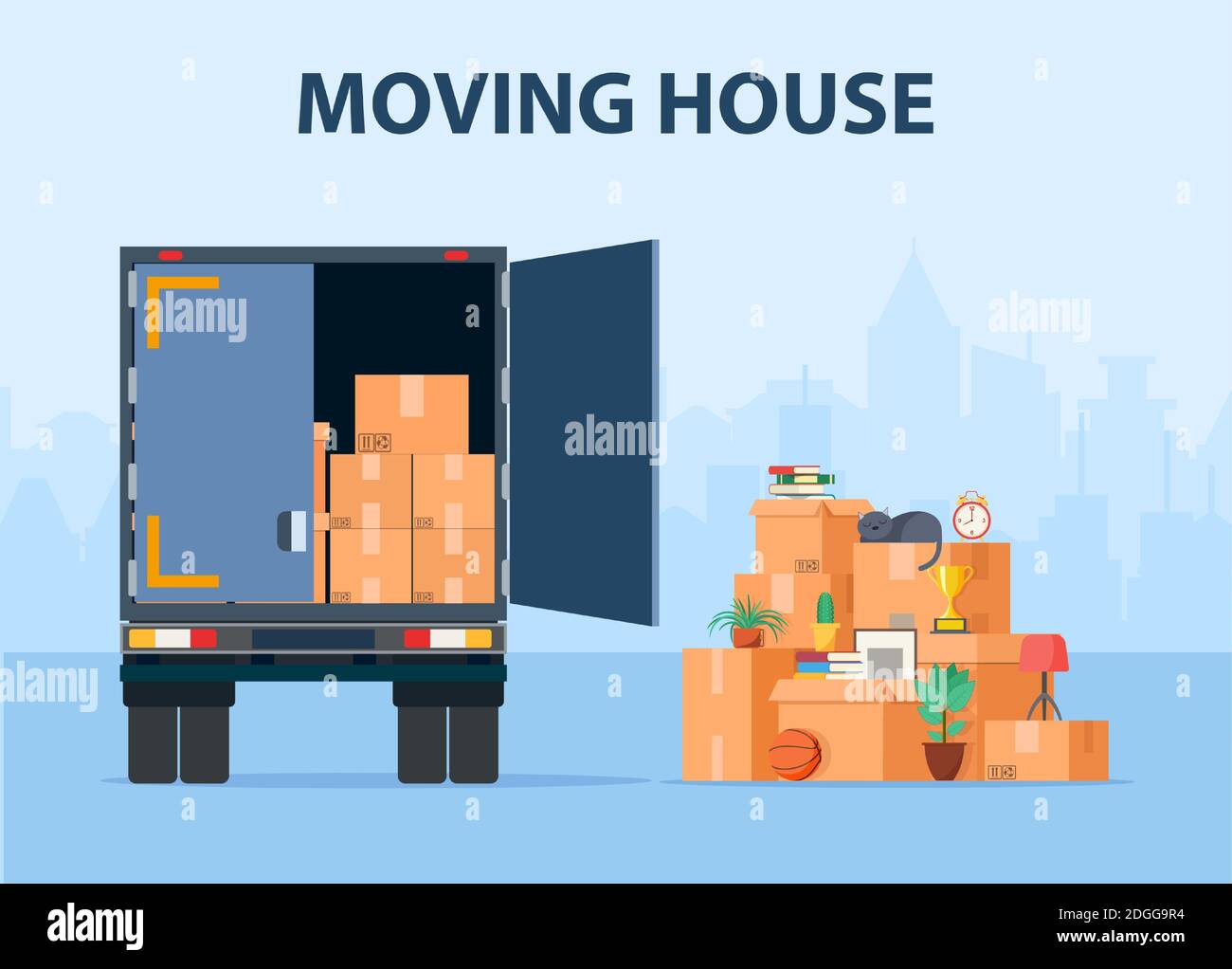 Delivering the goods cartoon hi-res stock photography and images - Alamy