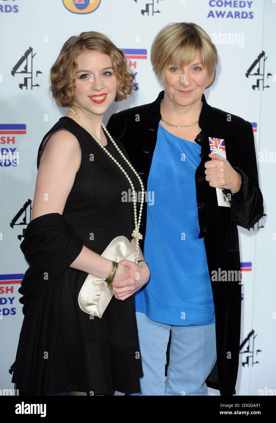 Victoria Wood and daughter arriving at The British Comedy Awards 2011 ...
