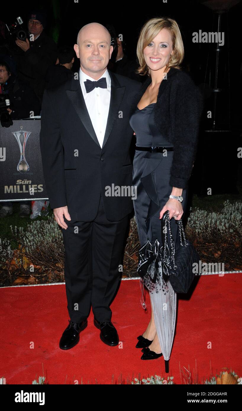 Ross Kemp and girlfriend arriving at The Sun Military Awards 2011, also ...
