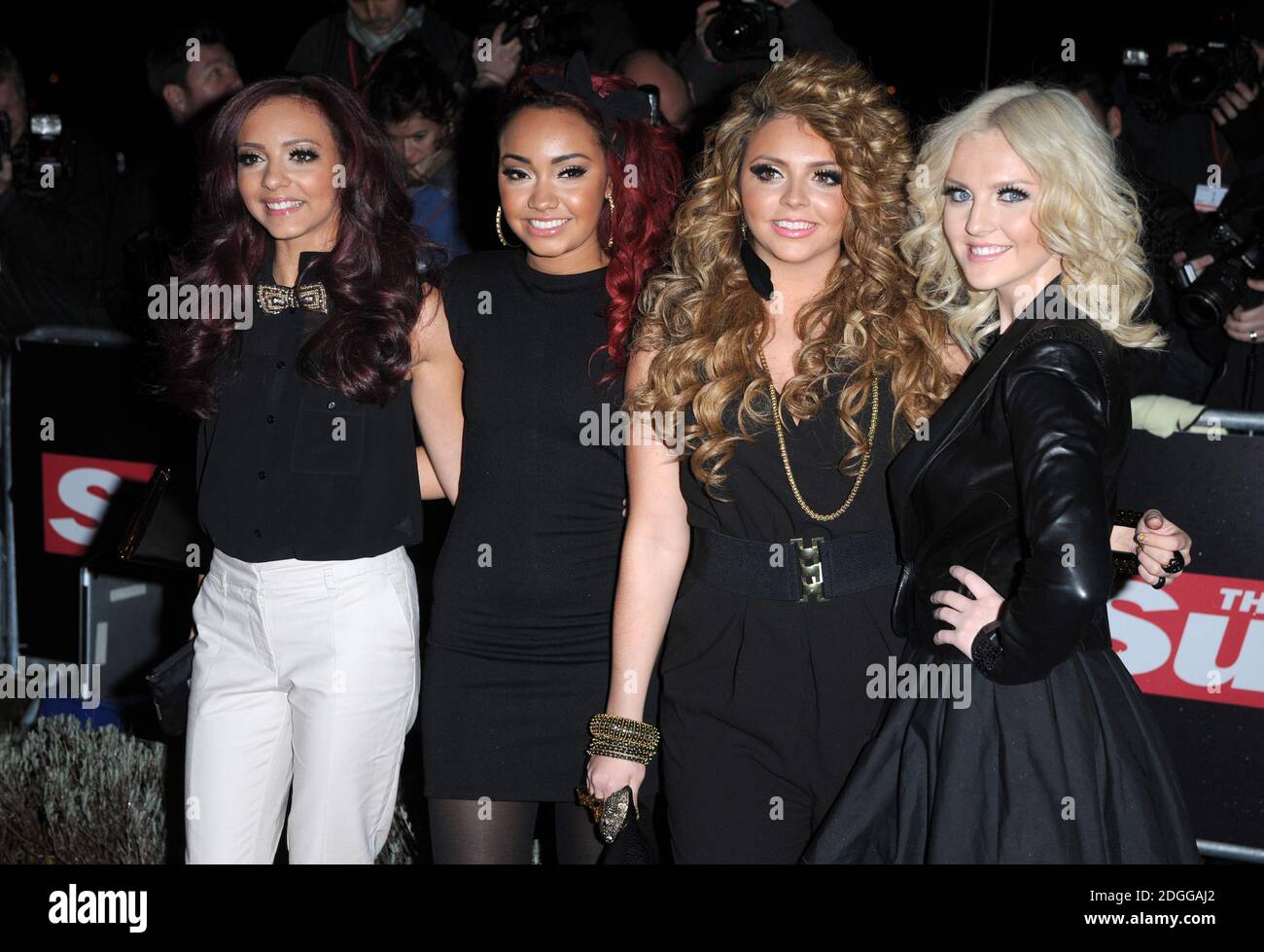 Little Mix arriving at The Sun Military Awards 2011, also known as The ...