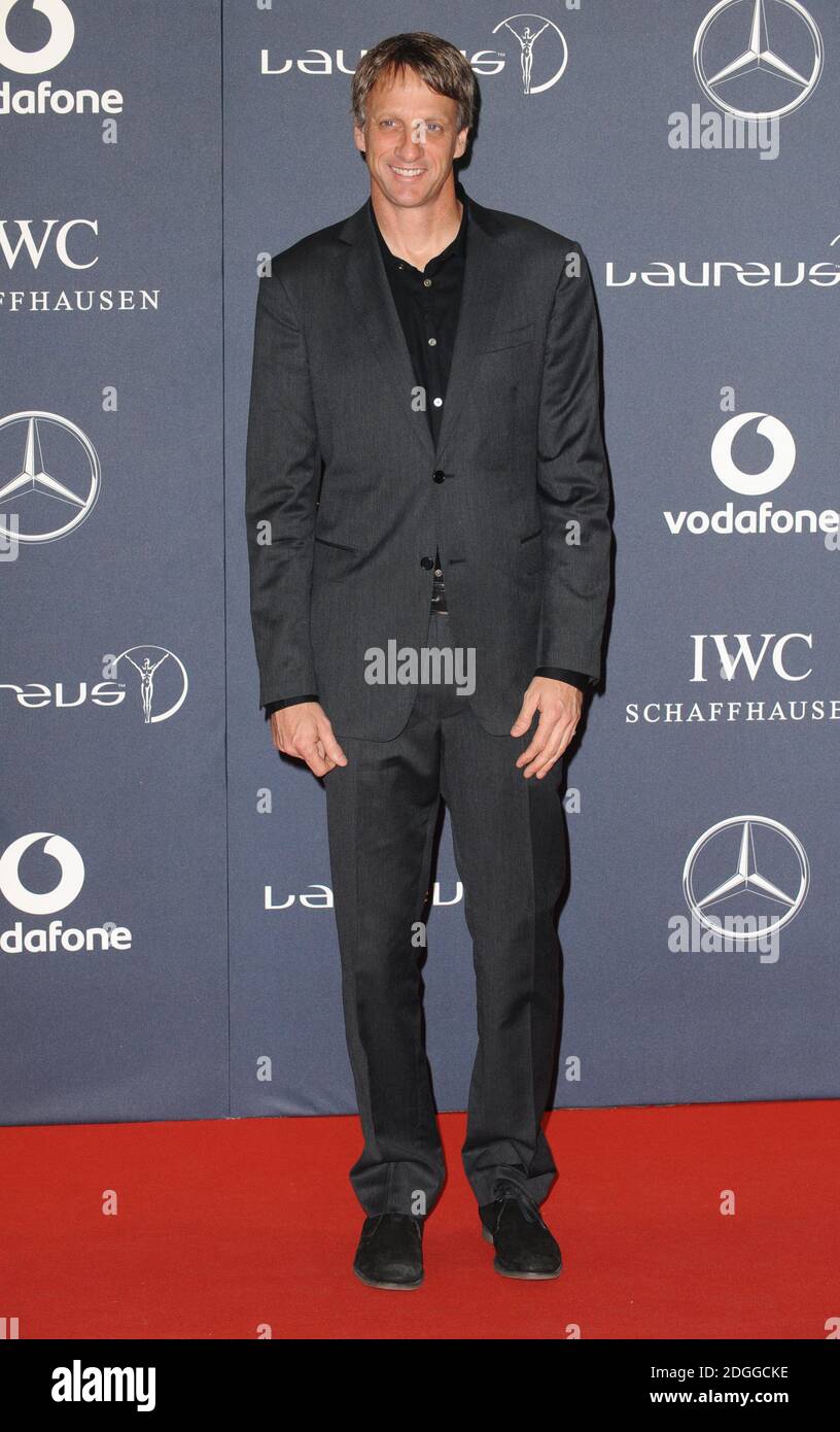 Tony Hawk arriving at the Laureus Sports Awards 2012, Westminster ...