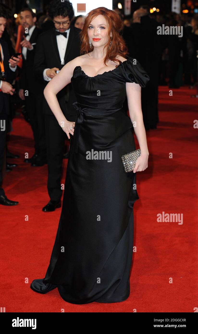 Christina Hendricks arriving at the Orange British Academy Film Awards ...