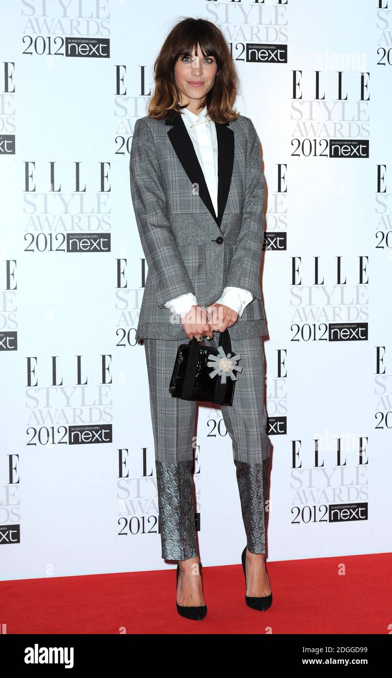 Alexa Chung arriving at The Elle Style Awards 2012, The Savoy Hotel ...