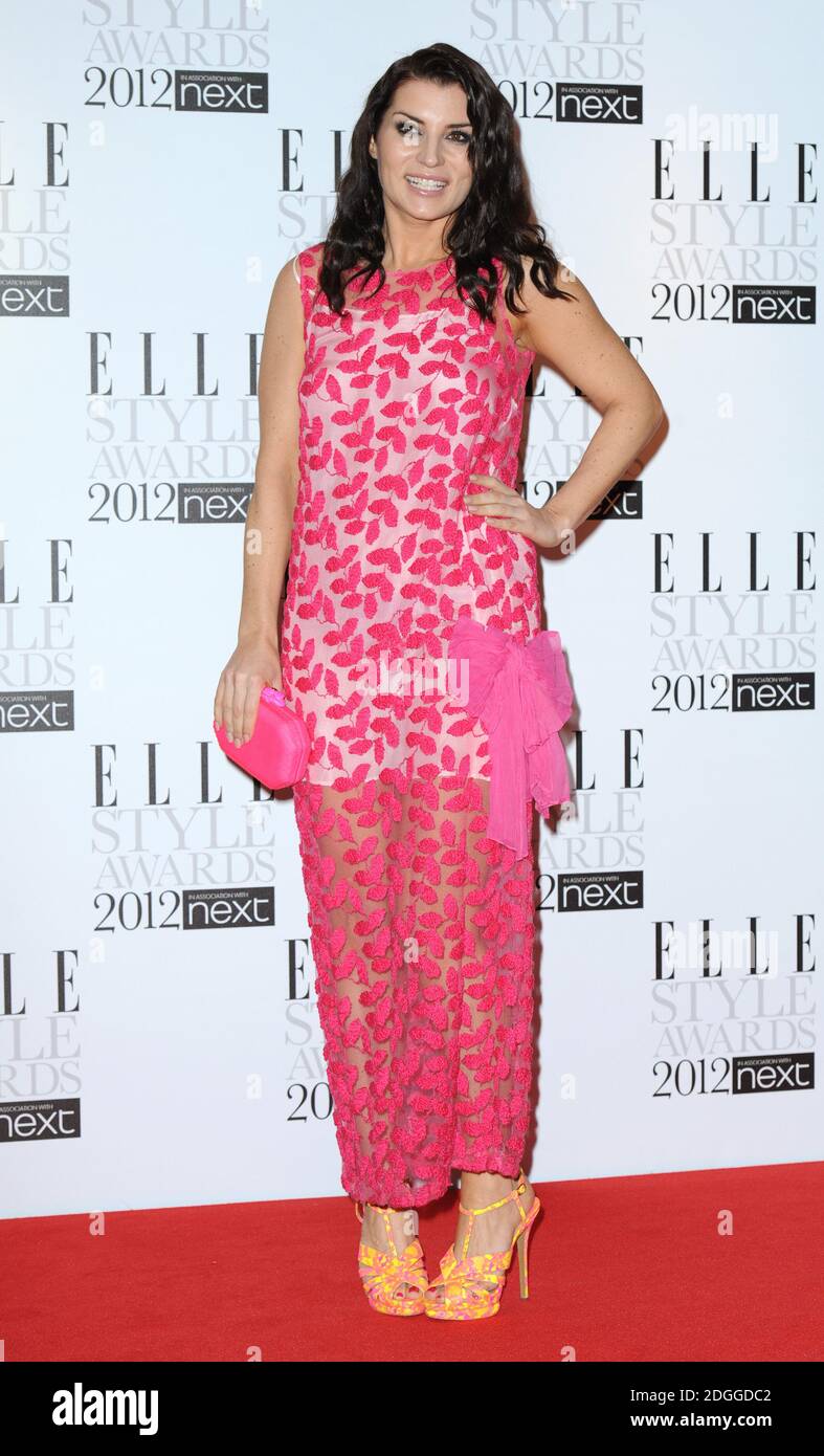 Grace Woodward arriving at The Elle Style Awards 2012, The Savoy Hotel ...