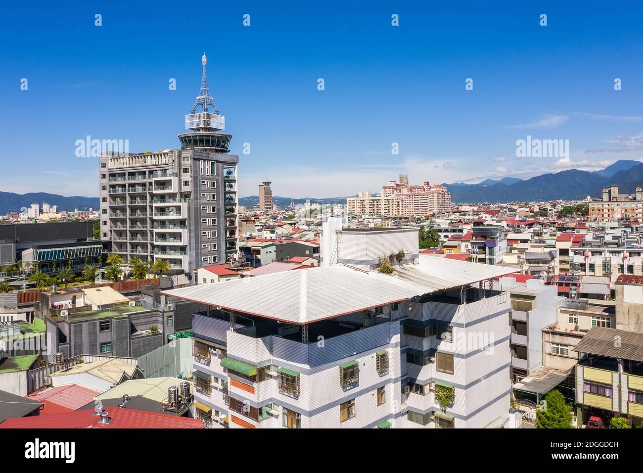 Aerial view of Puli town Stock Photo - Alamy