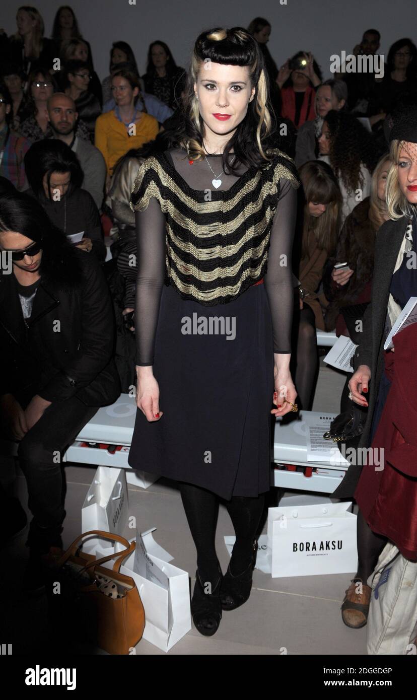 Kate Nash on the front row at the Bora Aksu Catwalk show, Somerset ...