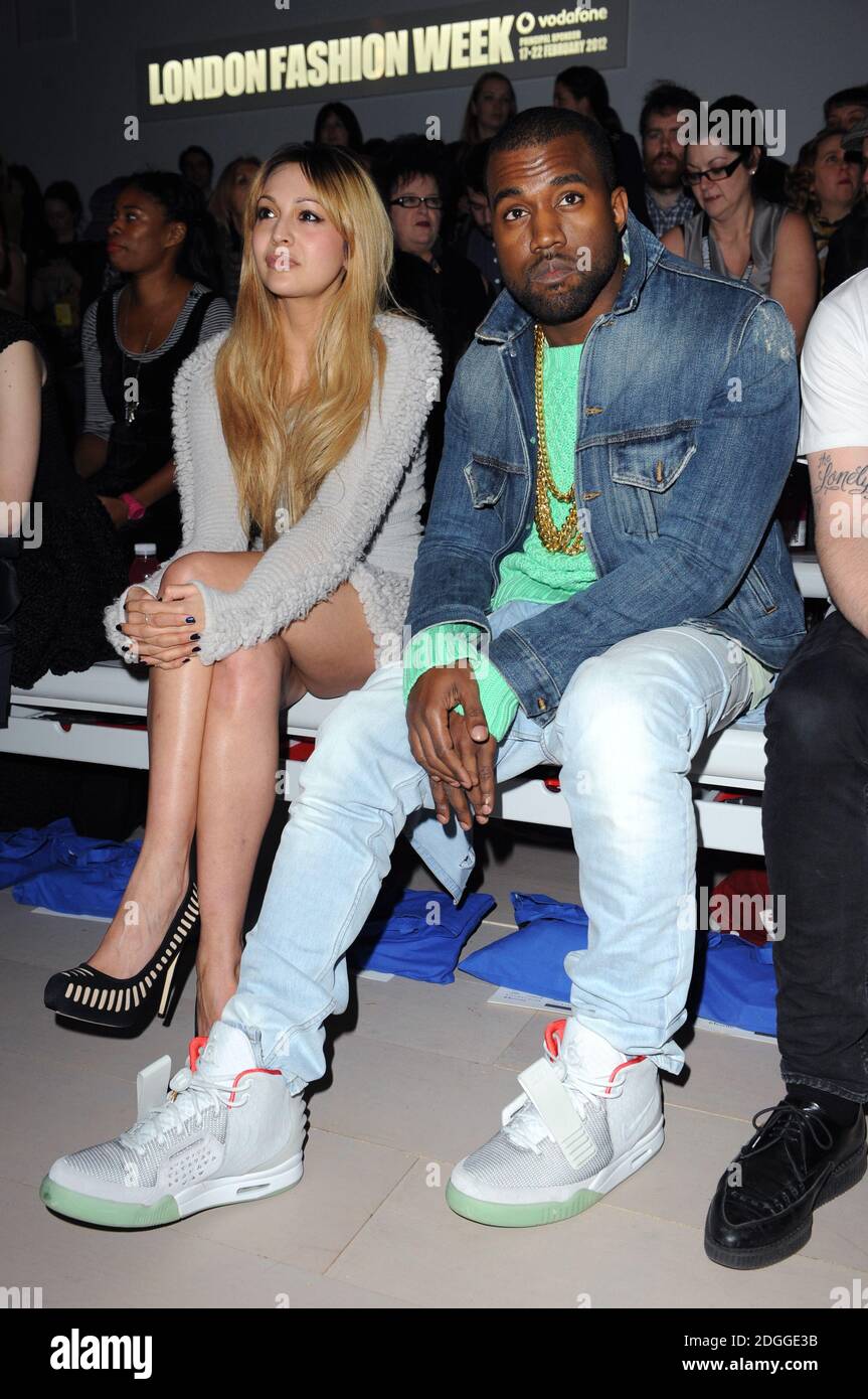 Zara Martin and Kanye West at the Mark Fast Catwalk Show, Somerset ...