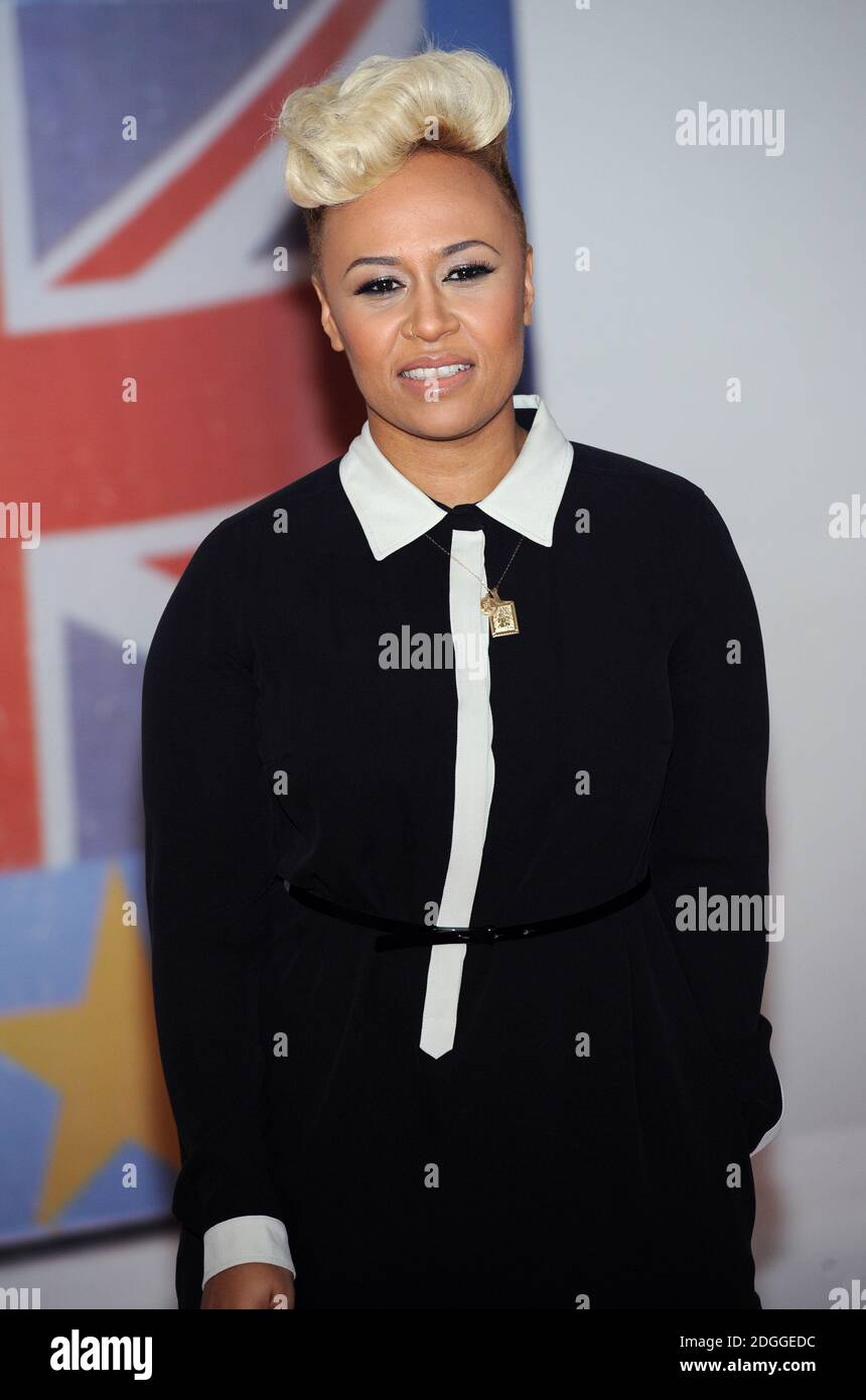 Emeli Sande arriving at The Brit Awards 2012, The O2 Arena, Greenwich ...