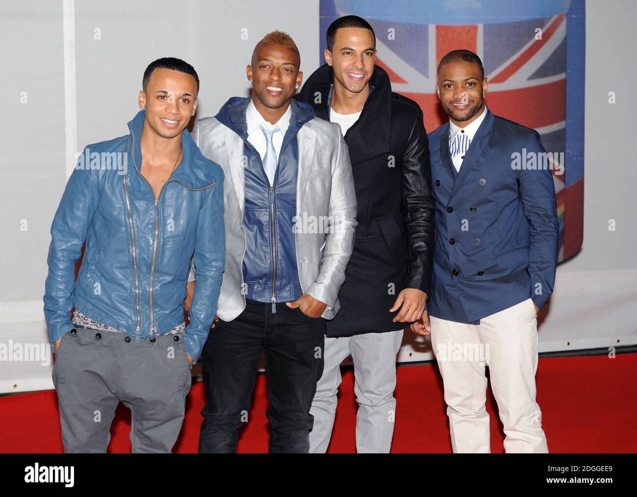 JLS arriving at The Brit Awards 2012, The O2 Arena, Greenwich, London ...