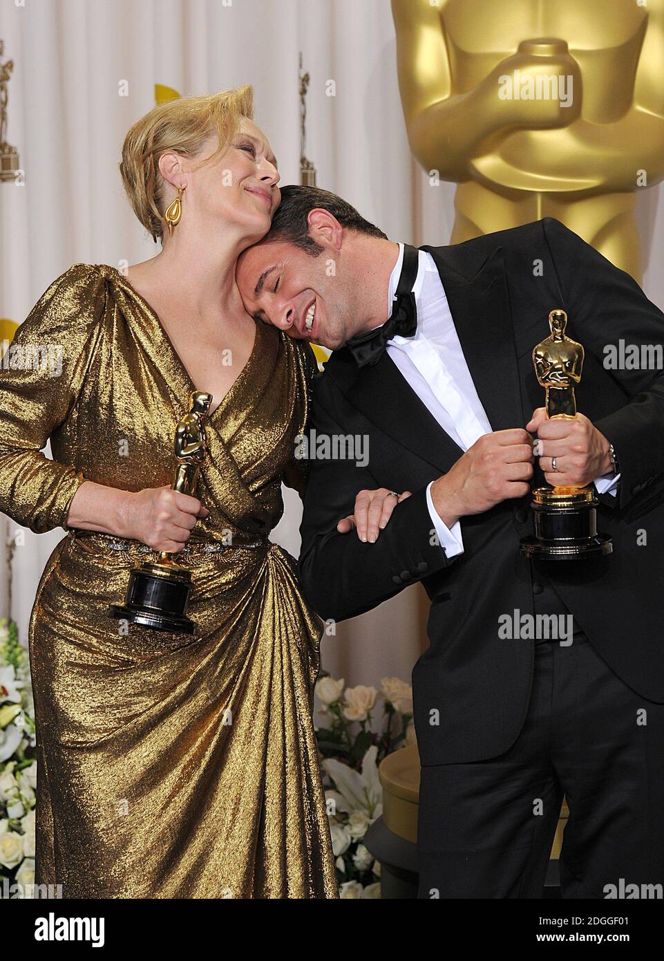 Winners of the Best Actress and Best Actor awards Meryl Streep and Jean ...