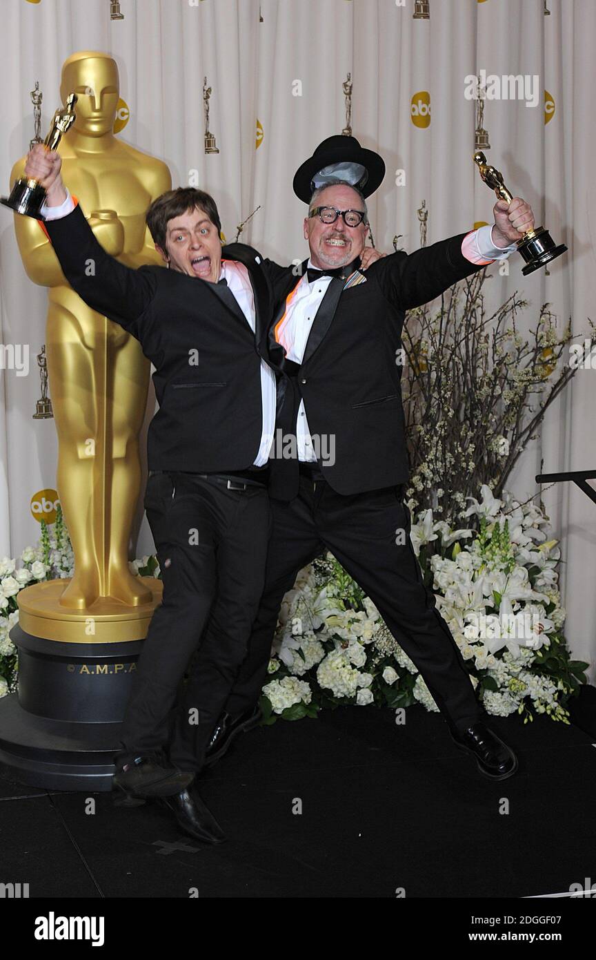 William Joyce and Brandon Oldenburg with the Best Animated Short Film ...