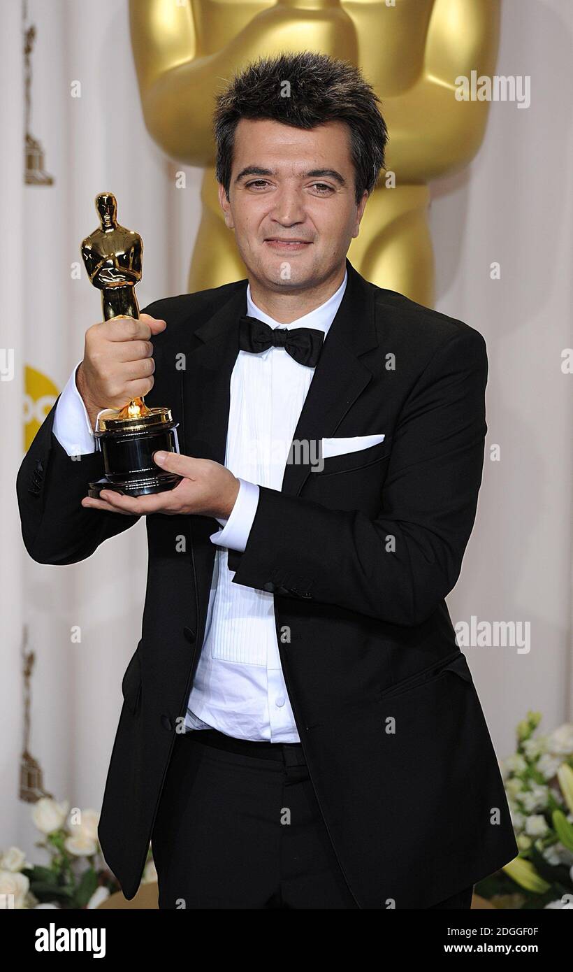 Thomas Langmann with the Best Picture award, received for The Artist ...