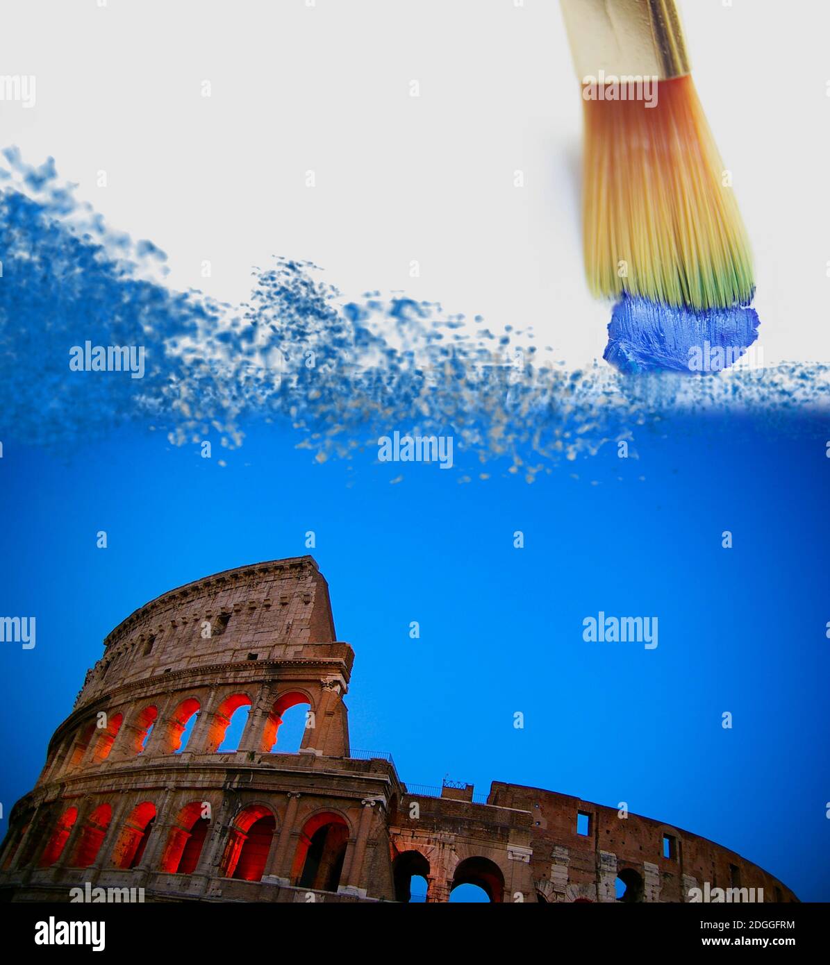 Painting of the colosseum hi-res stock photography and images - Alamy