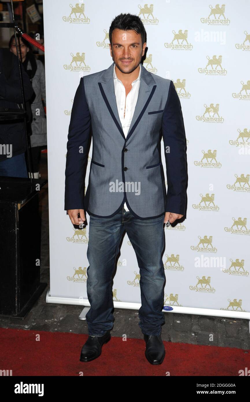 Peter Andre arriving at the Amy Childs' SS12 Clothing Collection Launch ...