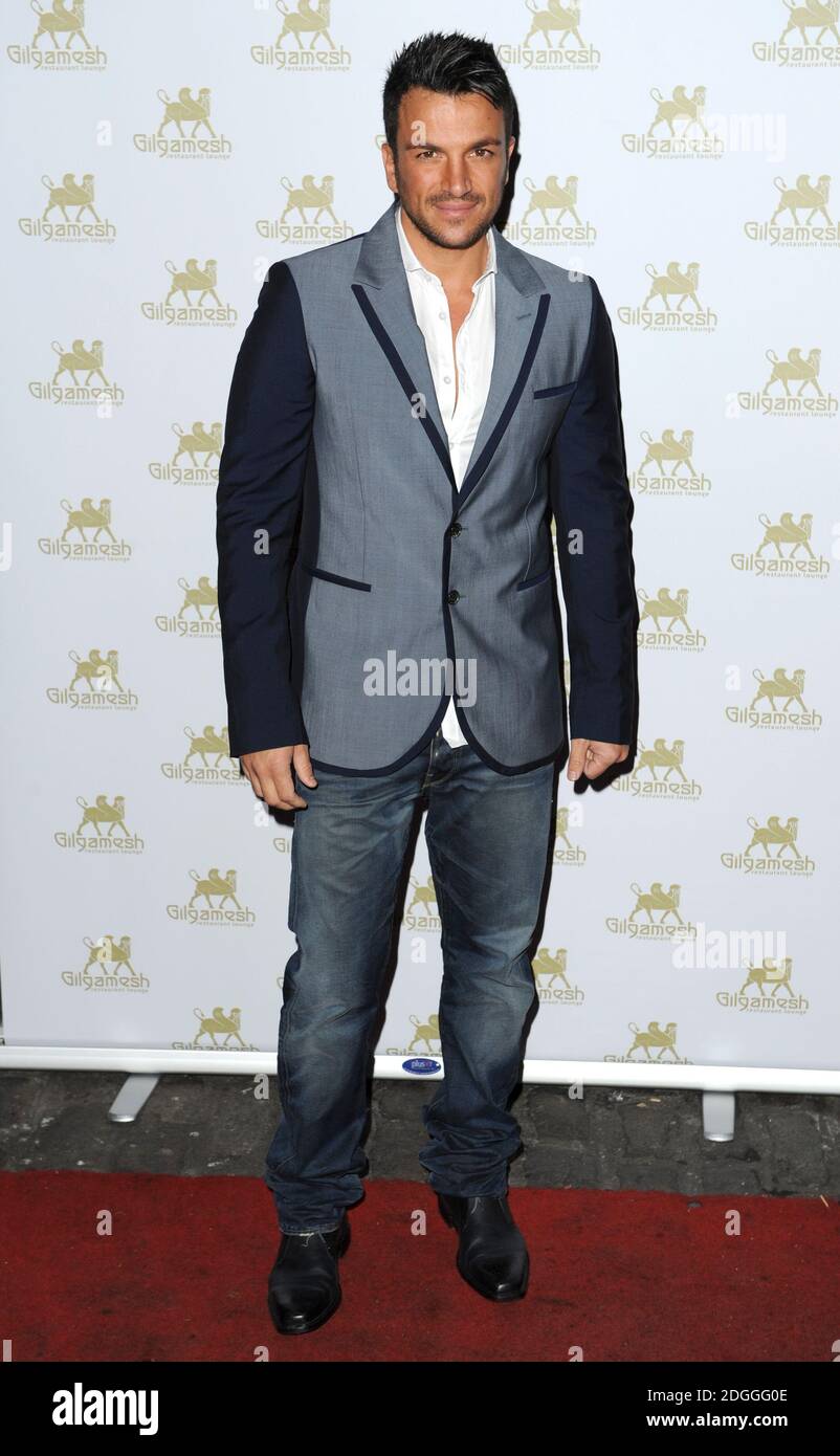 Peter Andre arriving at the Amy Childs' SS12 Clothing Collection Launch ...