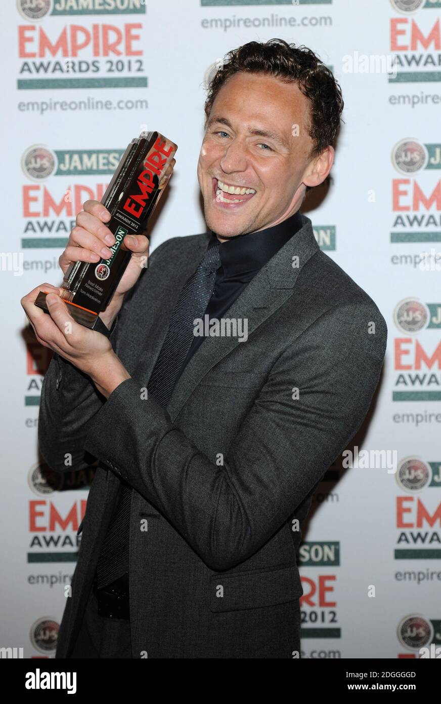 Tom Hiddleston at The Jameson Empire Film Awards 2012, Grosvenor House ...