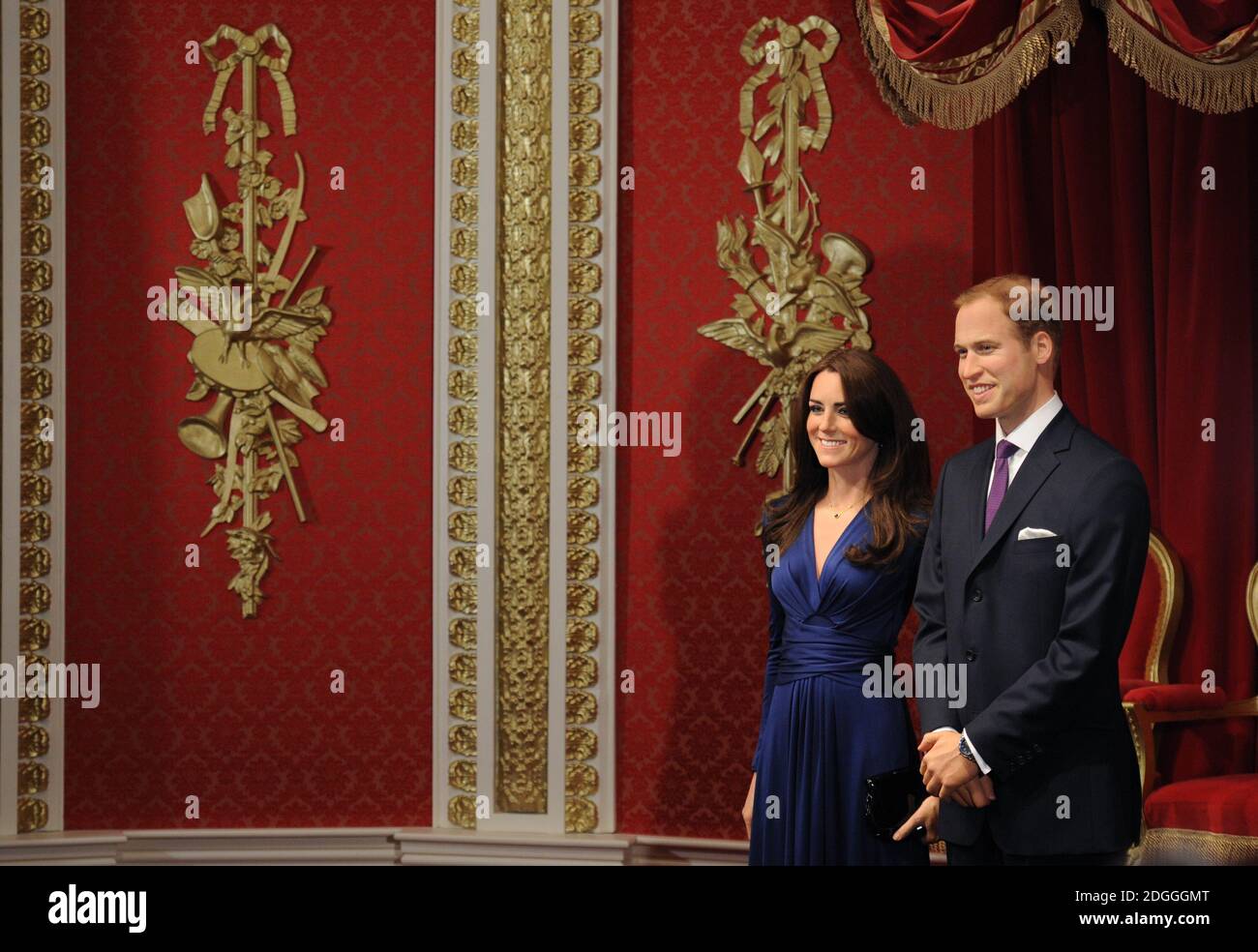 The new wax figures of Prince William the Duke of Cambridge and ...