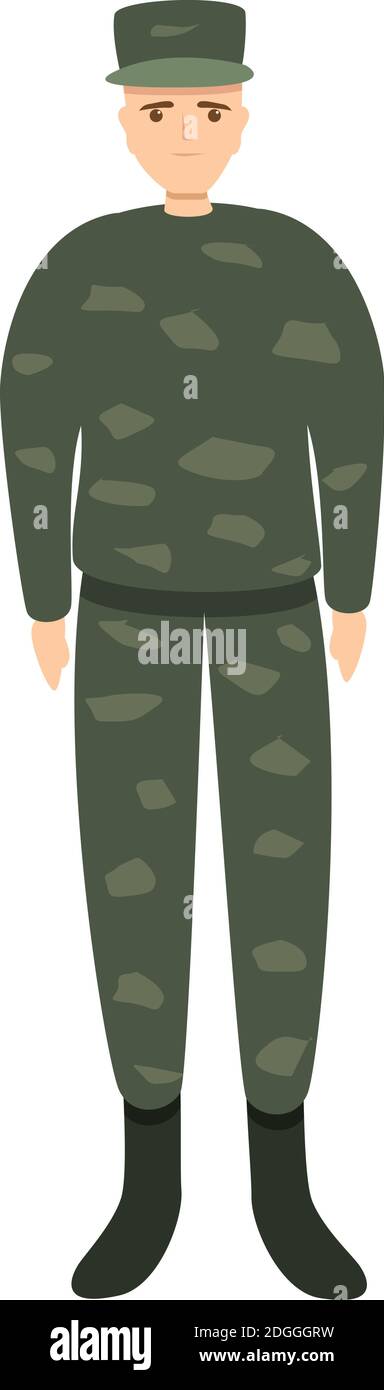 Army military uniform icon. Cartoon of army military uniform vector ...