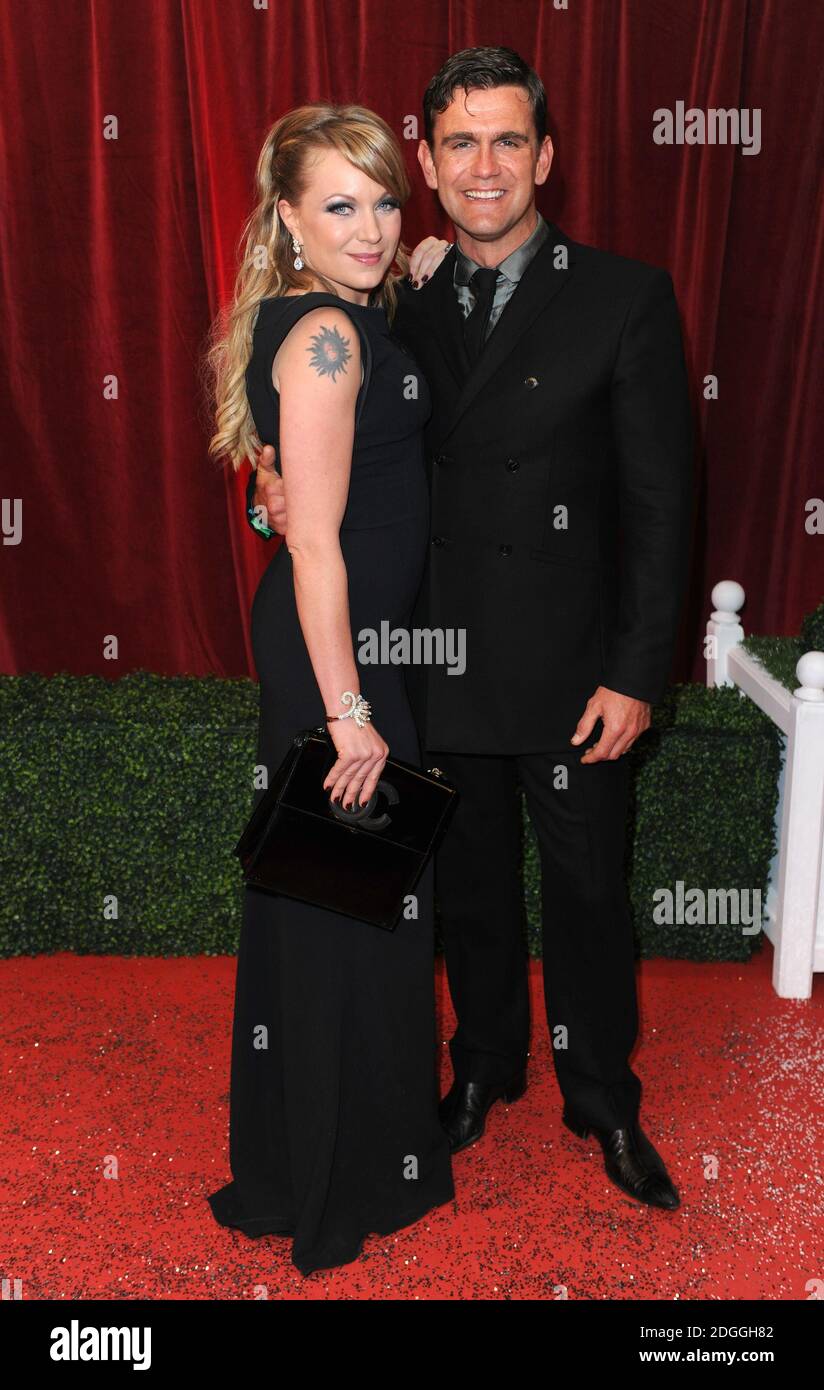Rita Simons and Scott Maslen arriving for the 2012 British Soap Awards at ITV London Studios ...