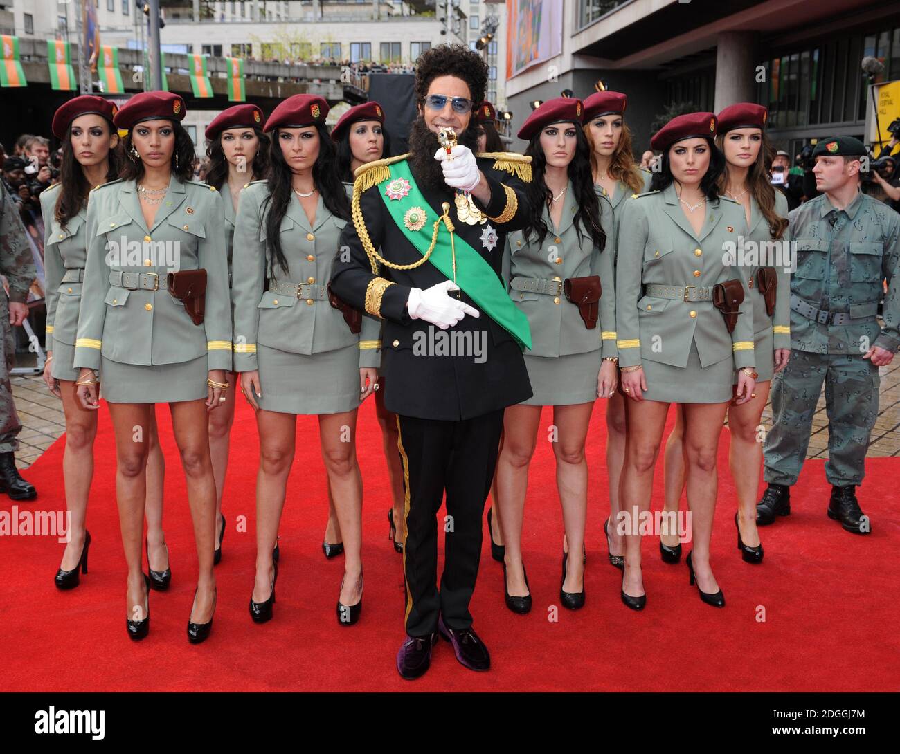 Sacha Baron Cohen as Admiral General Aladeen at the World Premiere of ...