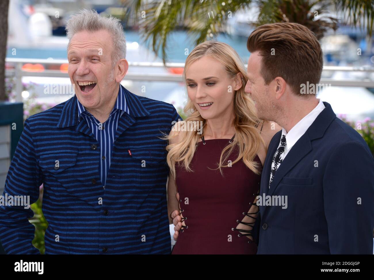 Jean Paul Gaultier, Diane Kruger and Ewan McGregor attend the photocall ...