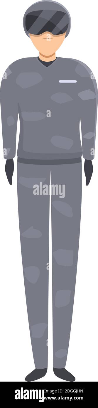 Aviator fighter military uniform icon. Cartoon of aviator fighter ...