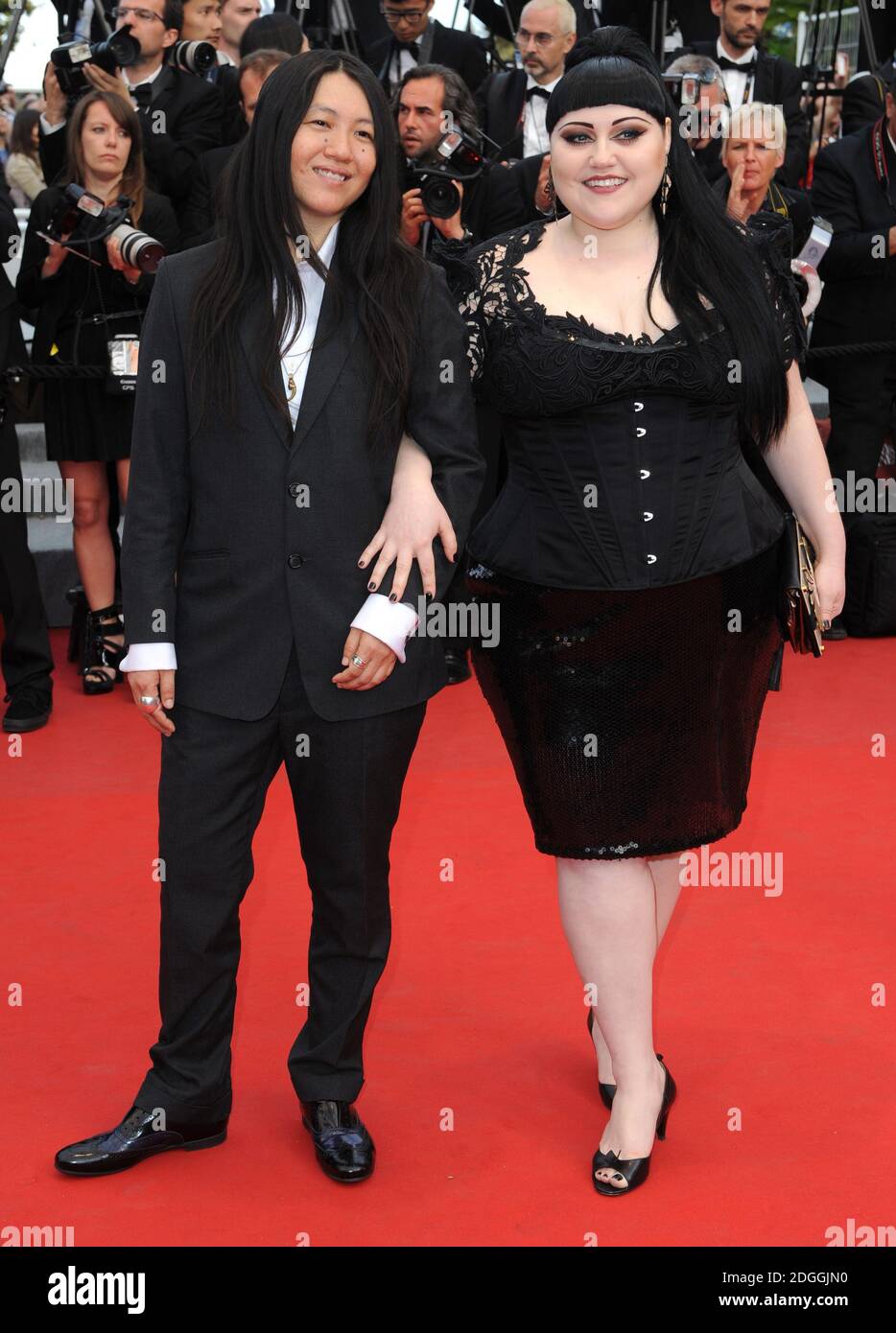 Beth Ditto and girlfriend arriving at the Gala Screening of De Rouille ...