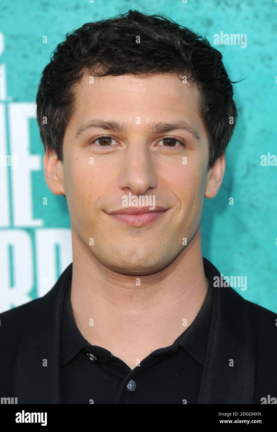 Andy Samberg arriving at the MTV Movie Awards 2012, Universal City, Los ...