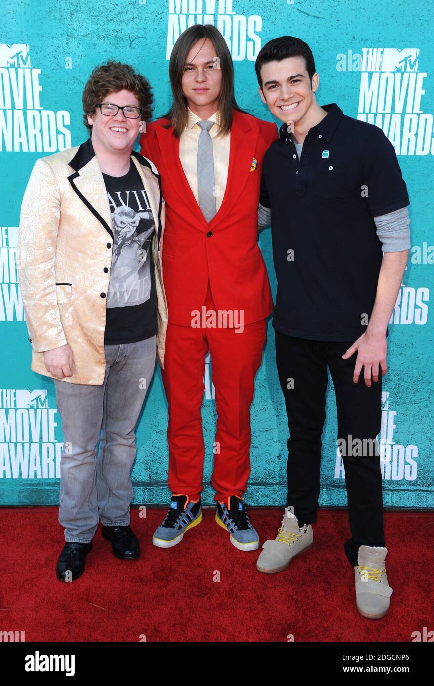 Cast of the US version of The Inbetweeners arriving at the MTV Movie ...