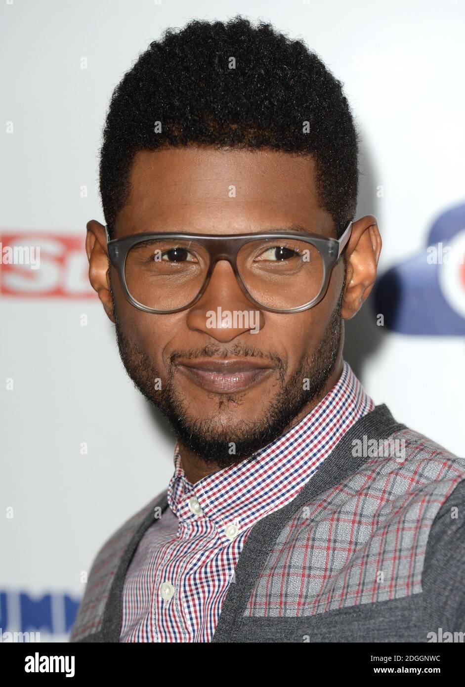 Usher backstage at the Capital FM Summertime Ball 2012 with Vodafone ...
