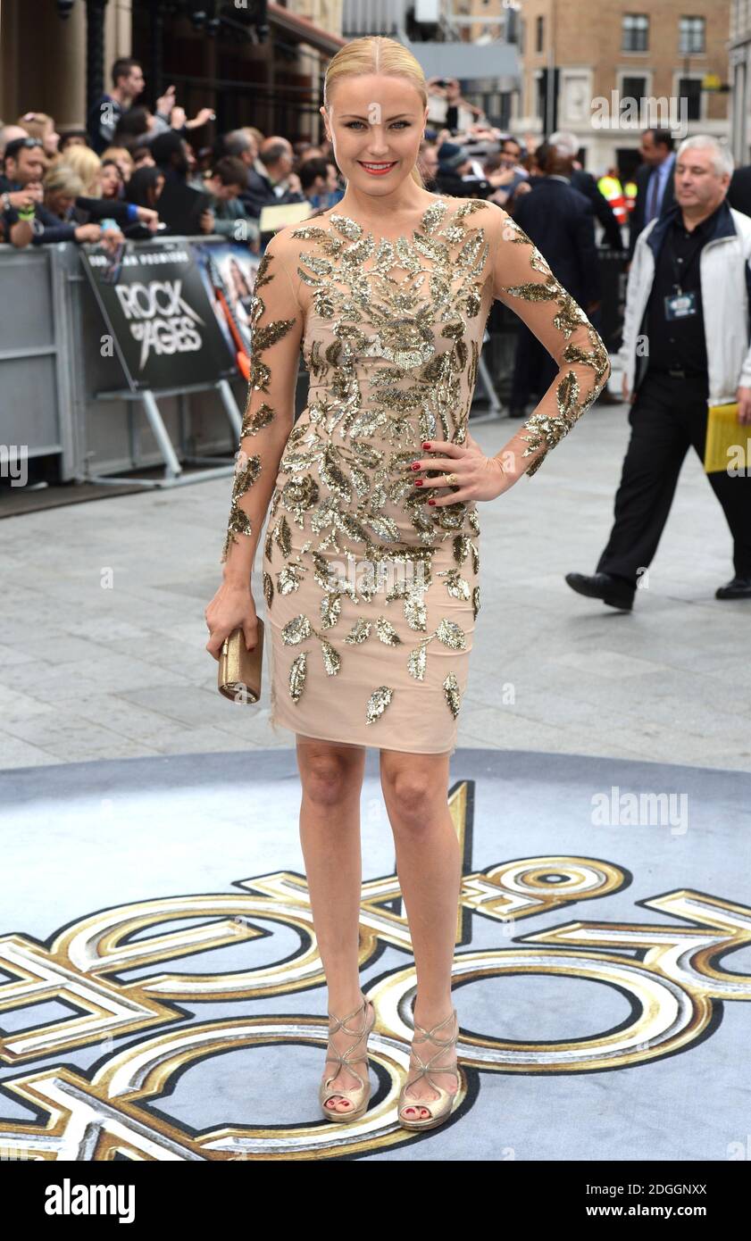 Malin Akerman arriving at the European Premiere of Rock of Ages, Odeon ...