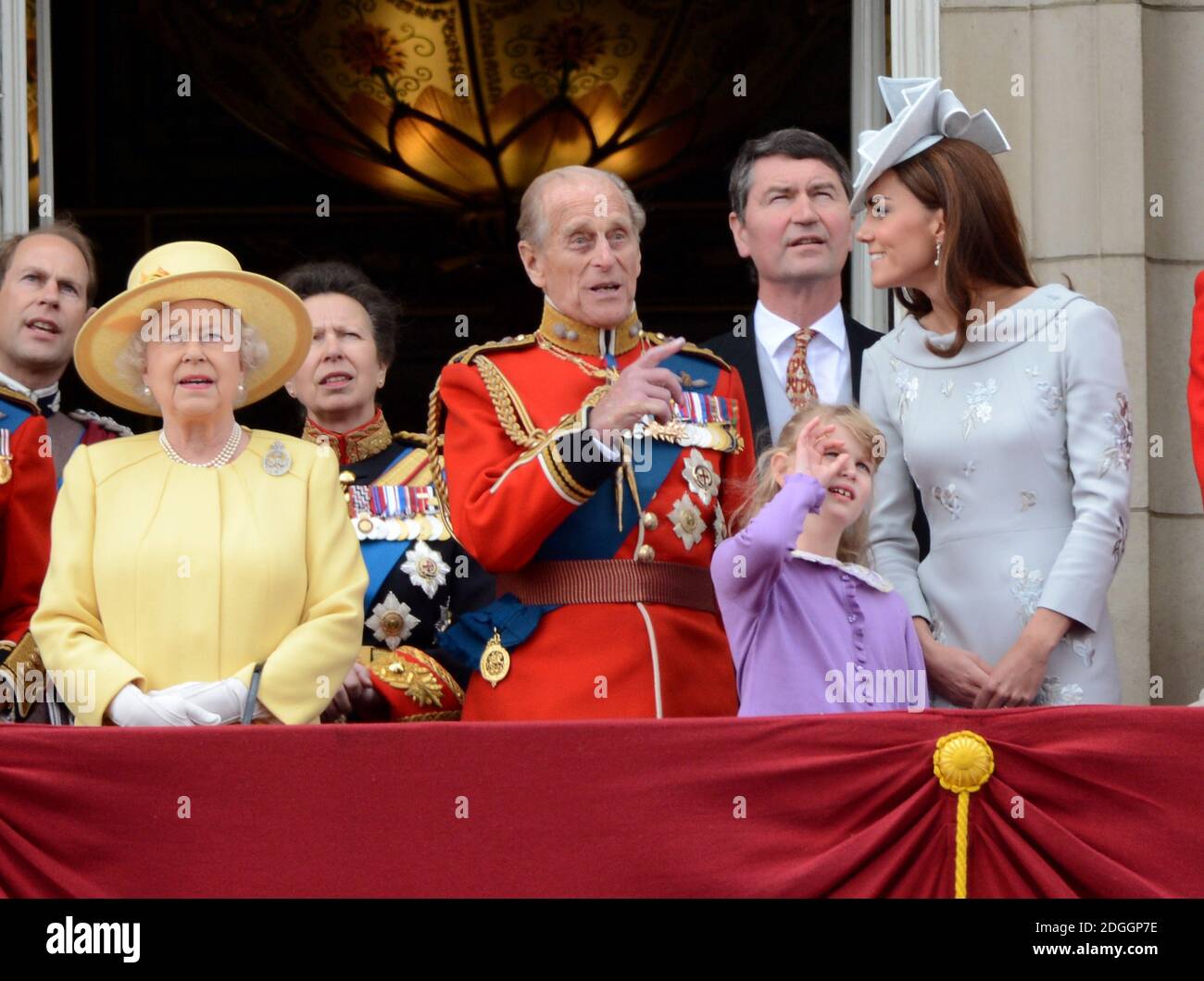 (Left to Right) Prince Edward, Queen Elizabeth, Princess Anne, Prince ...