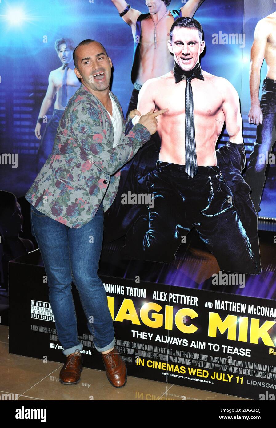 Louie Spence arriving at the Magic Mike Screening, the Mayfair Hotel ...