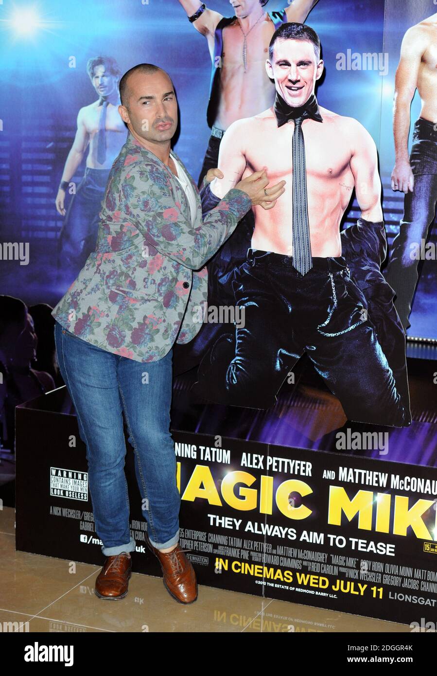 Louie Spence arriving at the Magic Mike Screening, the Mayfair Hotel ...